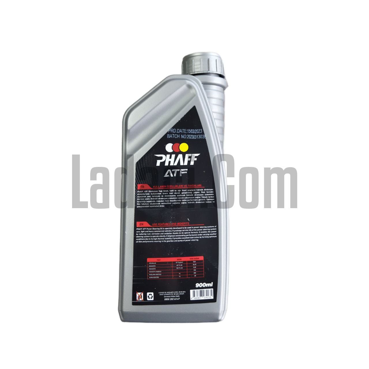 Hidrolik Direksiyon Yağı, ATF, Phaff, 900 Ml. ATF-PHAFF ...