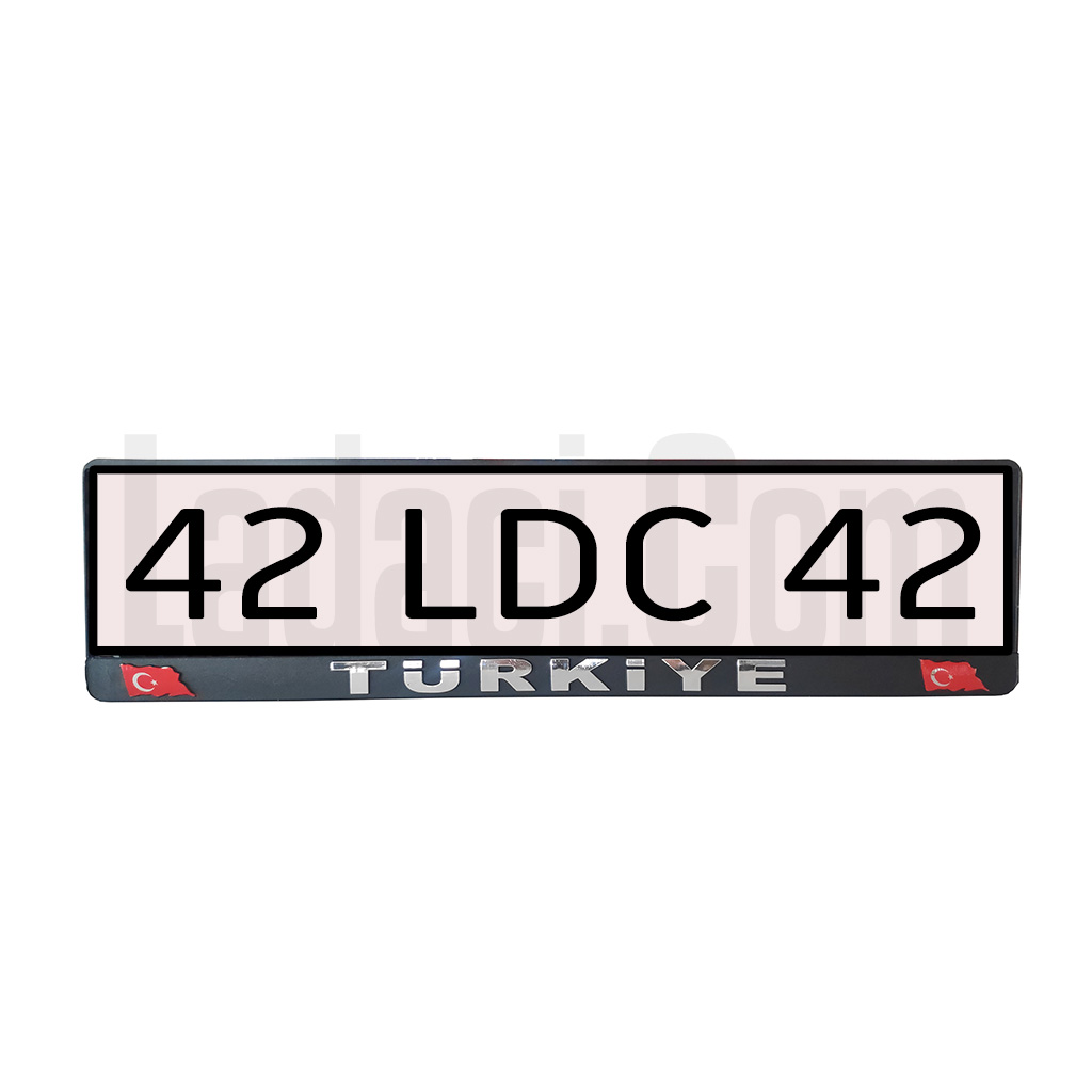 Plastik Plakalık Türkiye Yazılı Bayraklı, Bir Adet PLAKALIK-TR ...